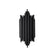 Modern Black Column Wall Light: Ribbed Design | SwiftBeacon