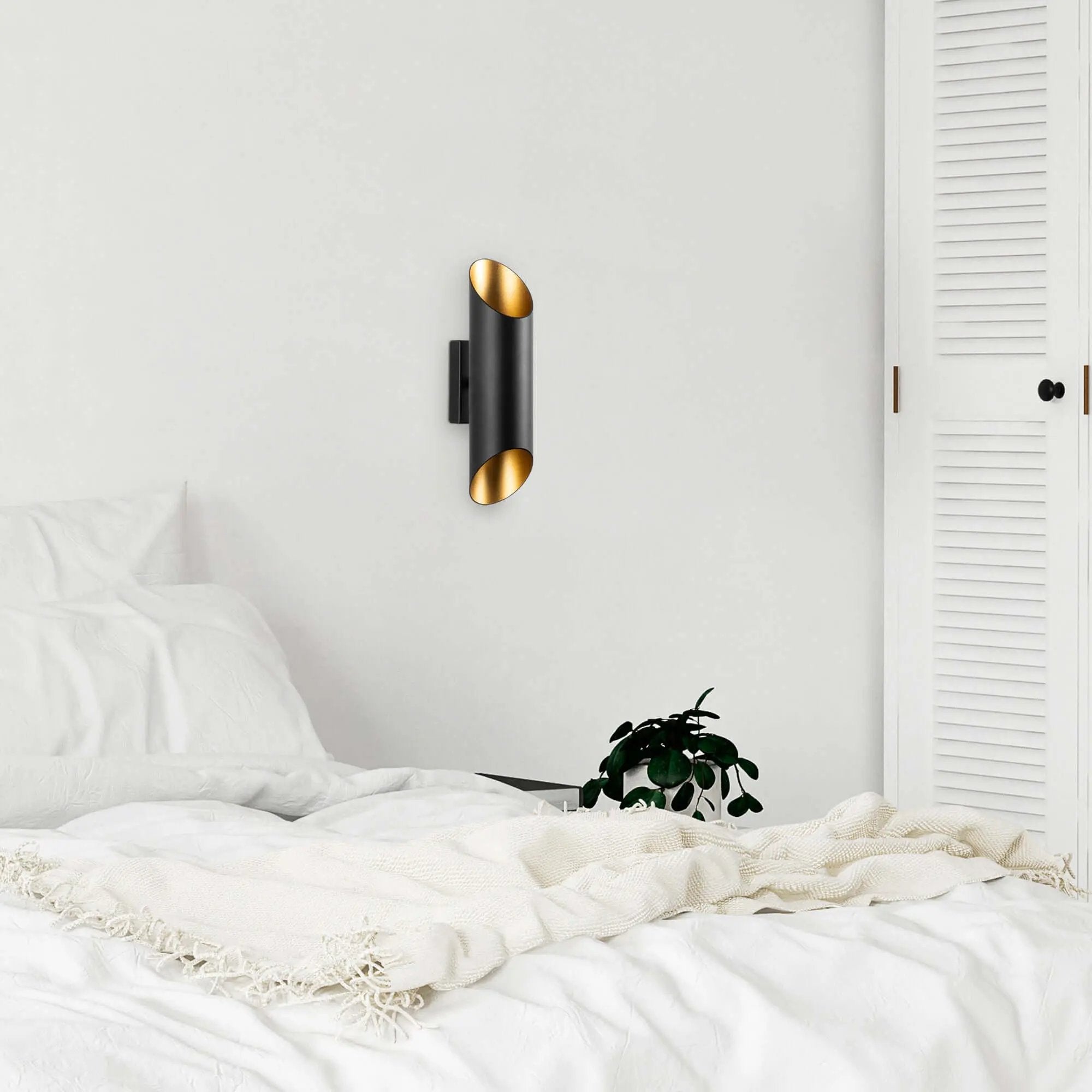 Stylish Dual Glow Tube Wall Light: Ambient Lighting | SwiftBeacon