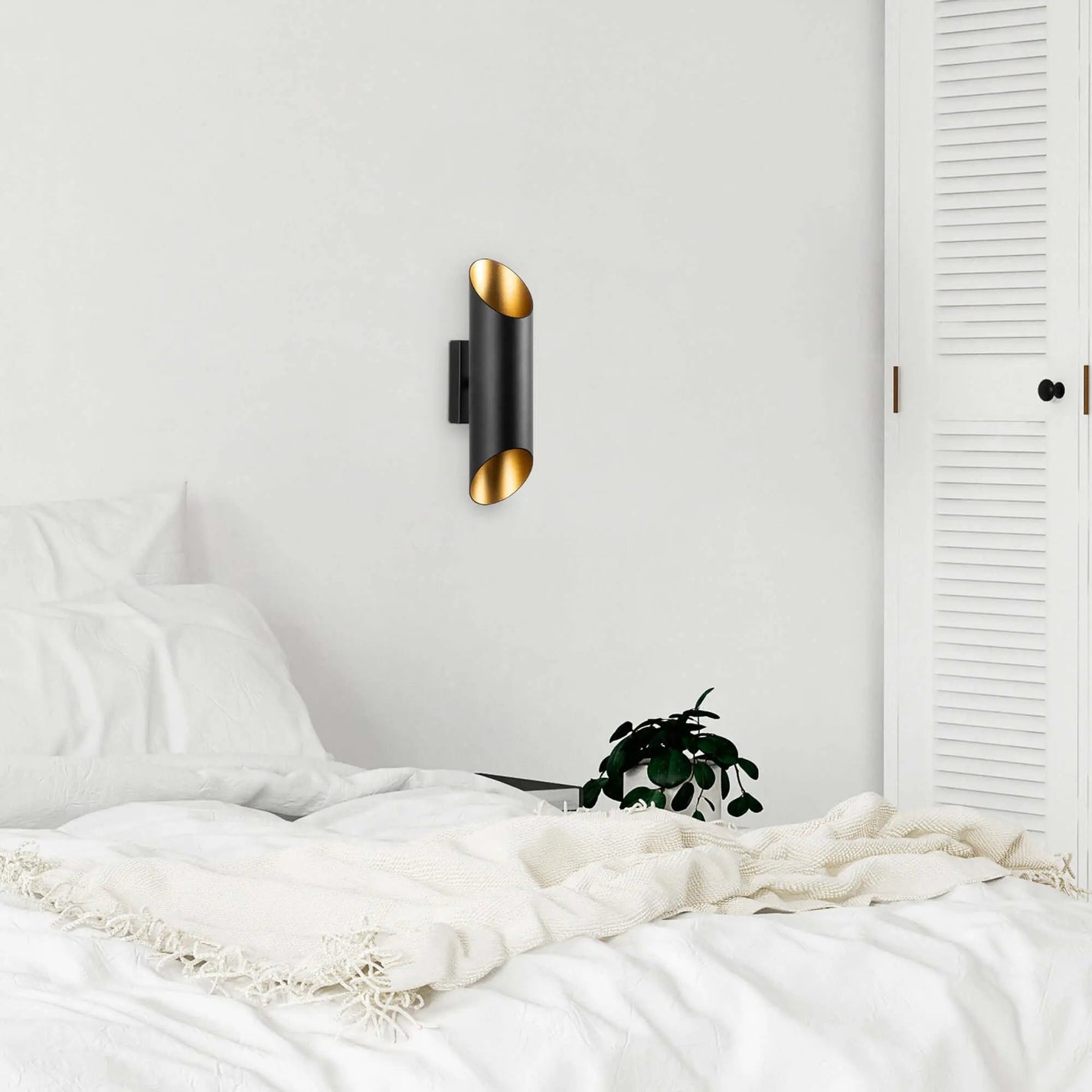 Stylish Dual Glow Tube Wall Light: Ambient Lighting | SwiftBeacon