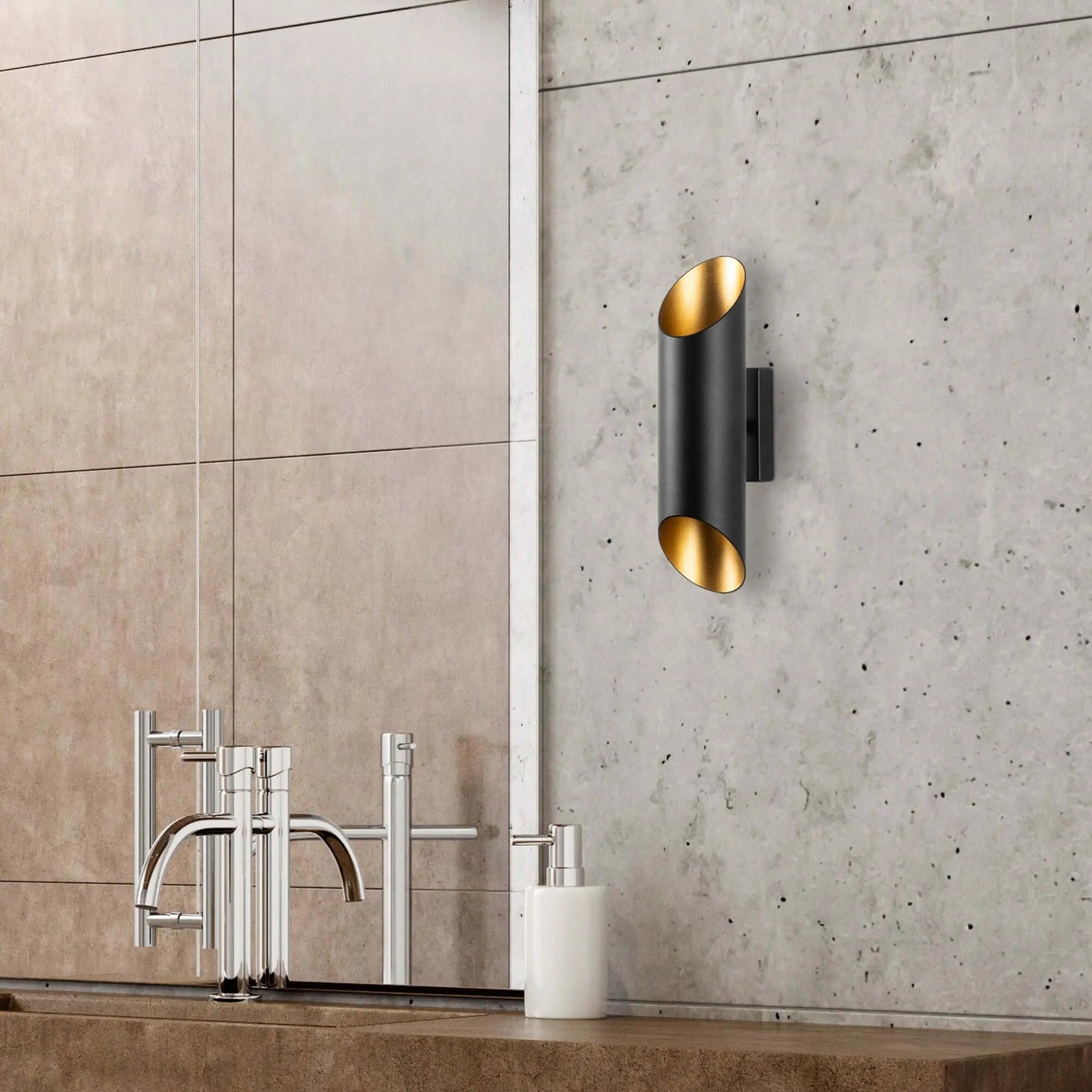 Stylish Dual Glow Tube Wall Light: Ambient Lighting | SwiftBeacon