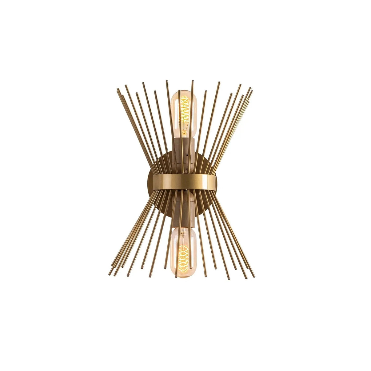 Golden Twin Tube Wall Light: Luxe Double Glow | SwiftBeacon