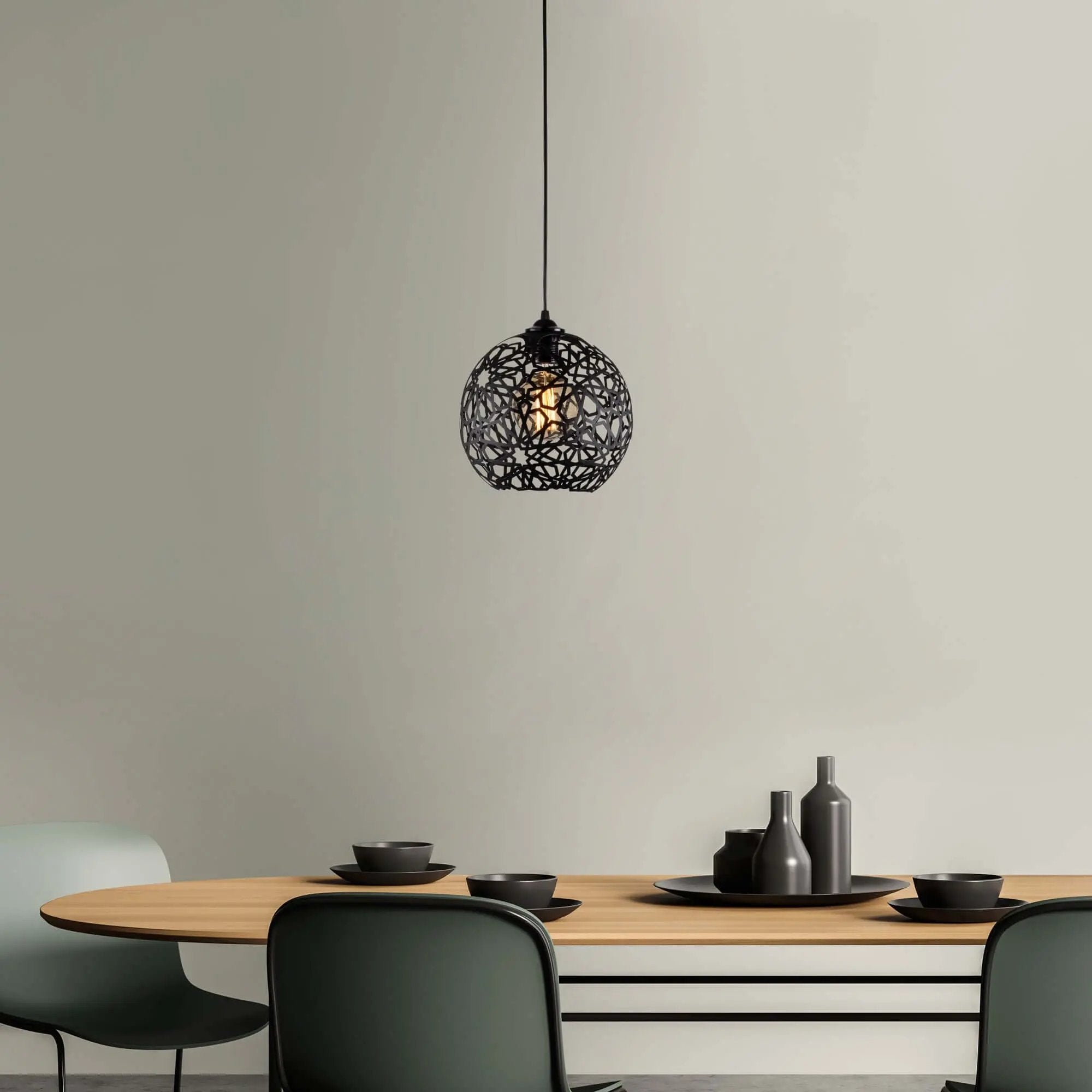 Lattice Globe Pendant: Artistic Shadow Light | SwiftBeacon