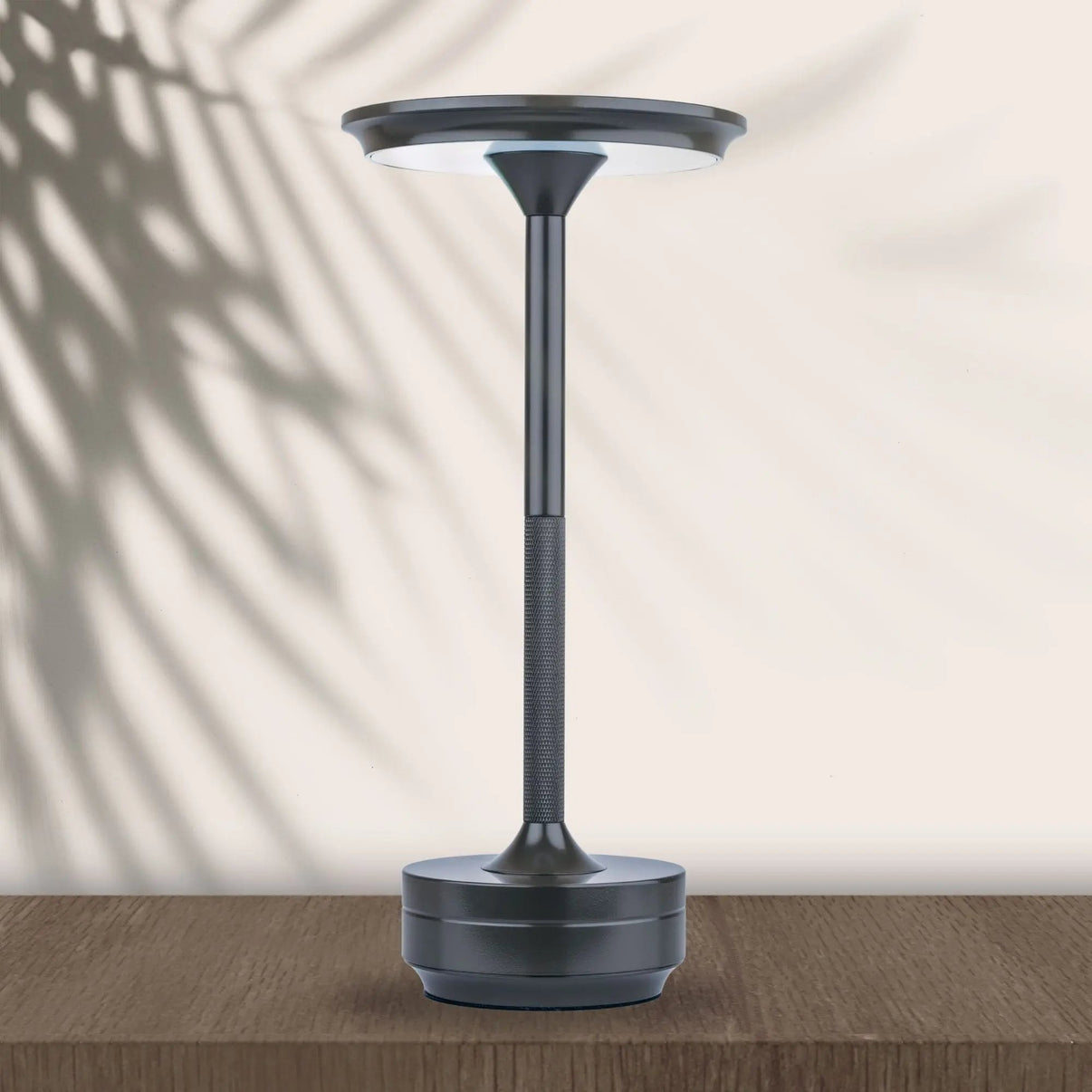 Black Rechargeable Touch Table Lamp – Dimmable, USB-C, 3-Color Light ...