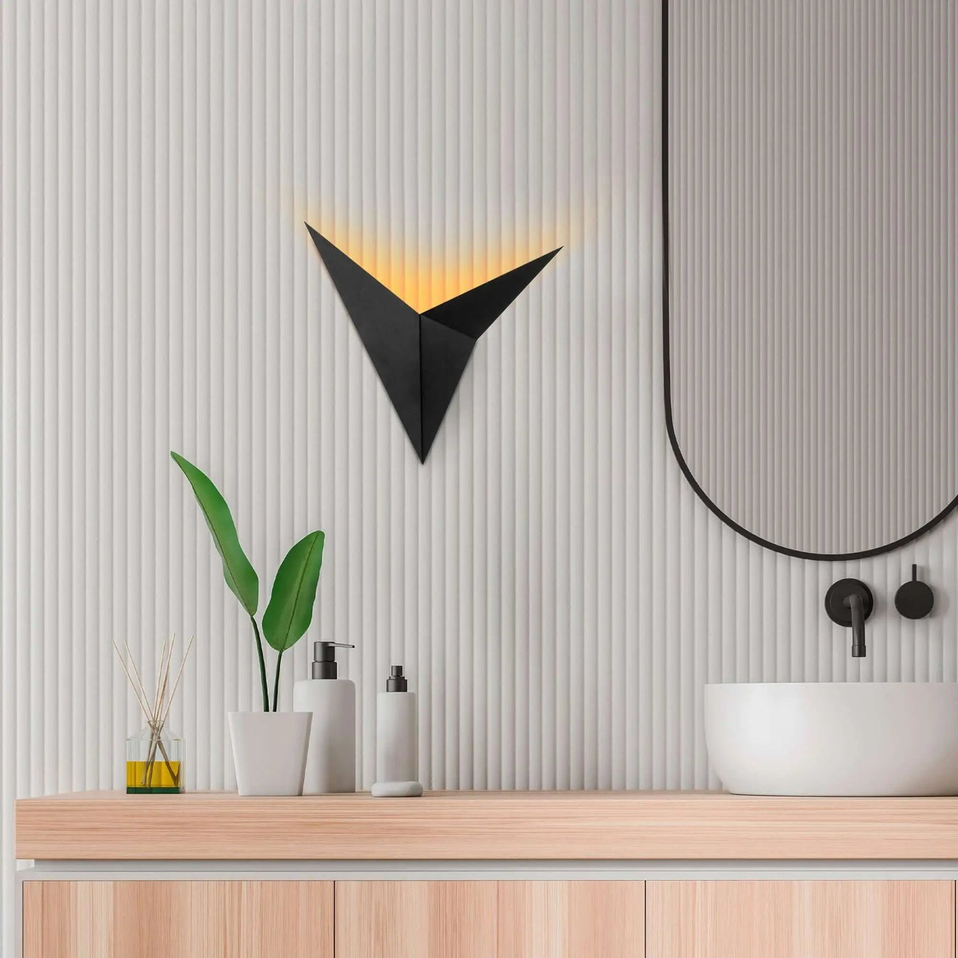 Triangular Wall Light: Geometric Modern Light | SwiftBeacon