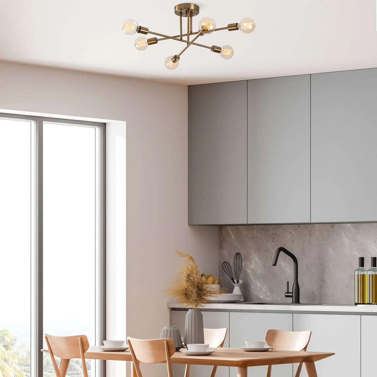 Atomic Branch Chandelier Gold – SwiftBeacon