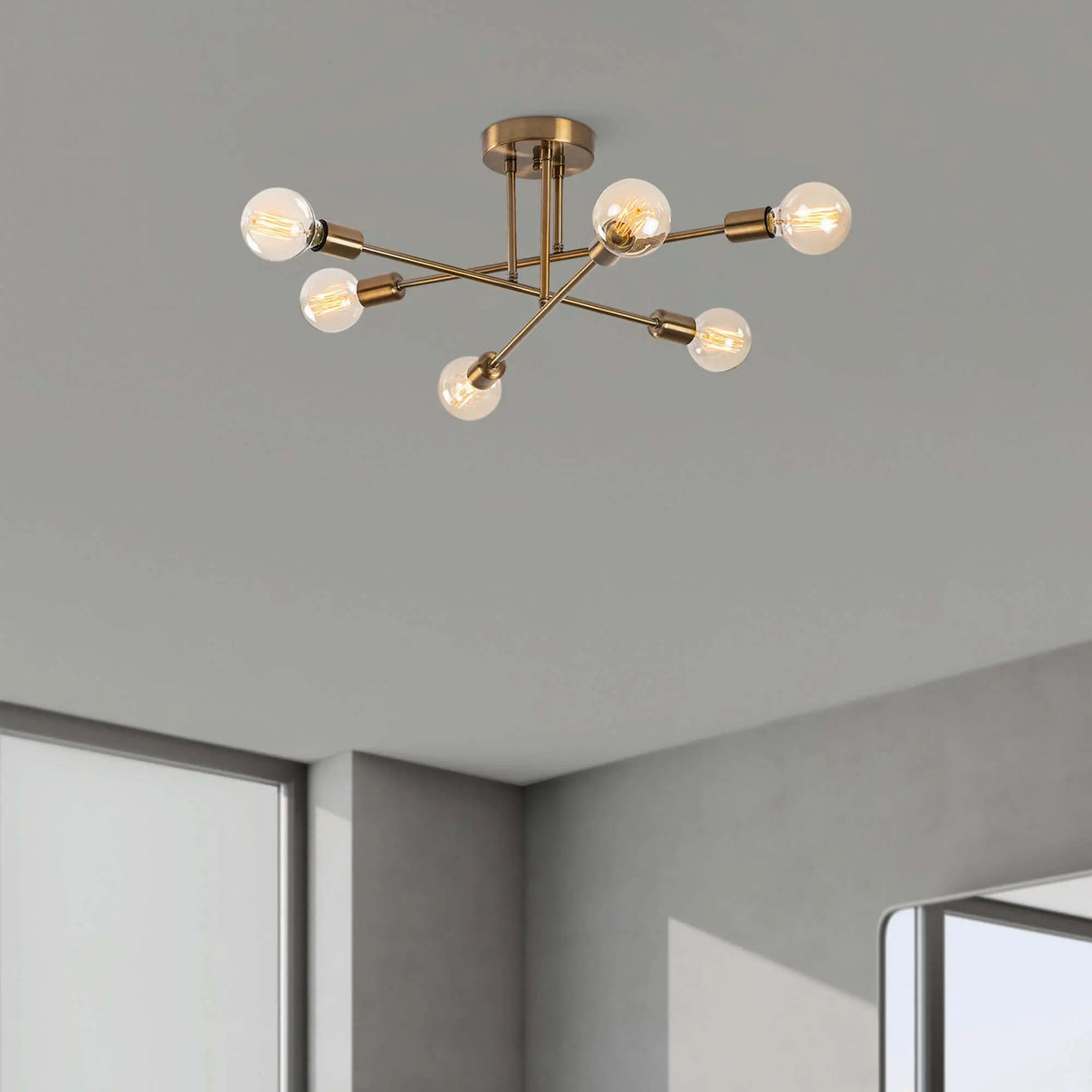 Atomic Branch Chandelier Gold – SwiftBeacon