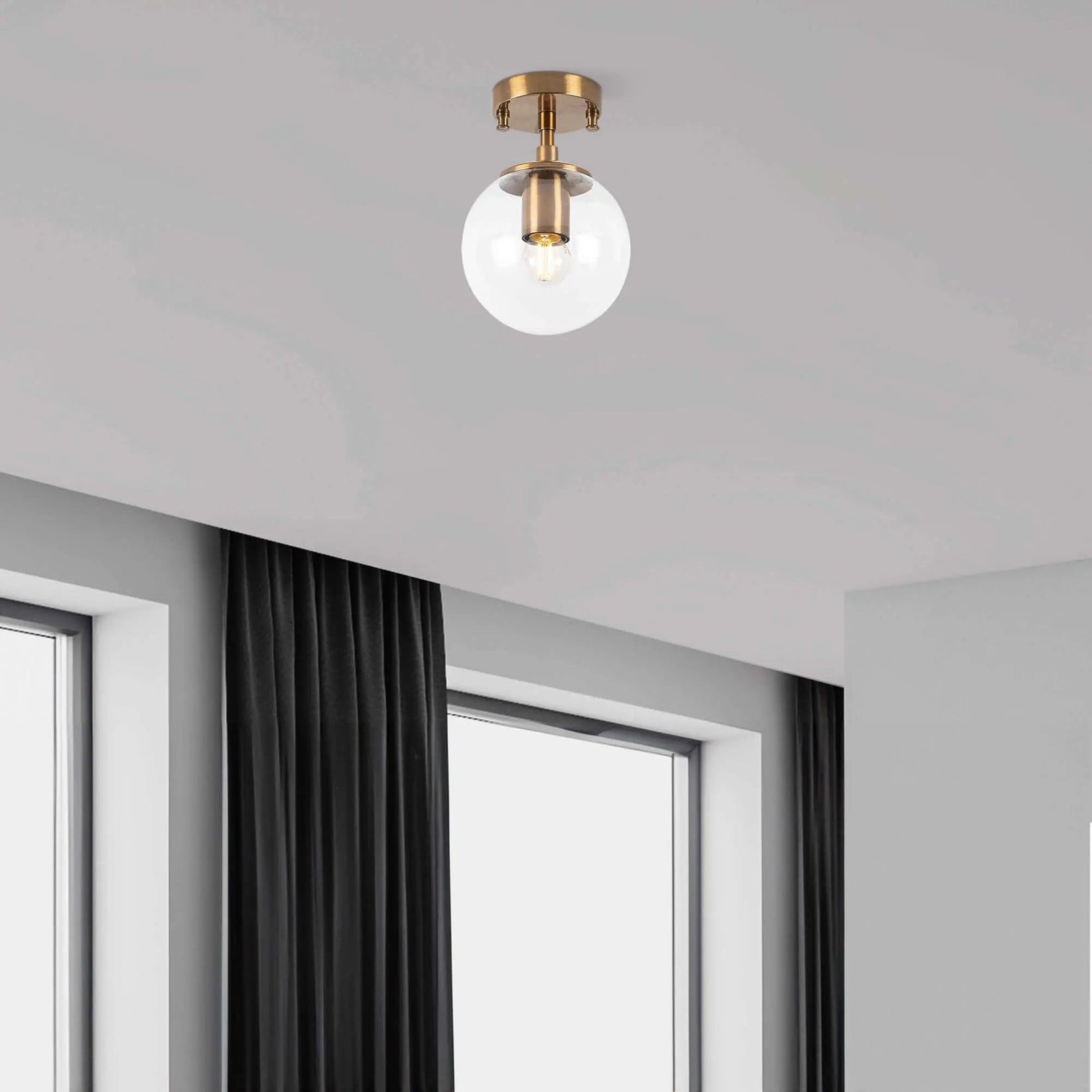 Clear Sphere Ceiling Light – SwiftBeacon