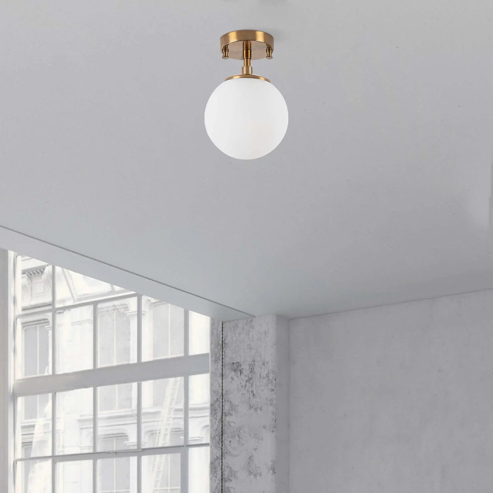 Frosted Sphere Ceiling Light – SwiftBeacon
