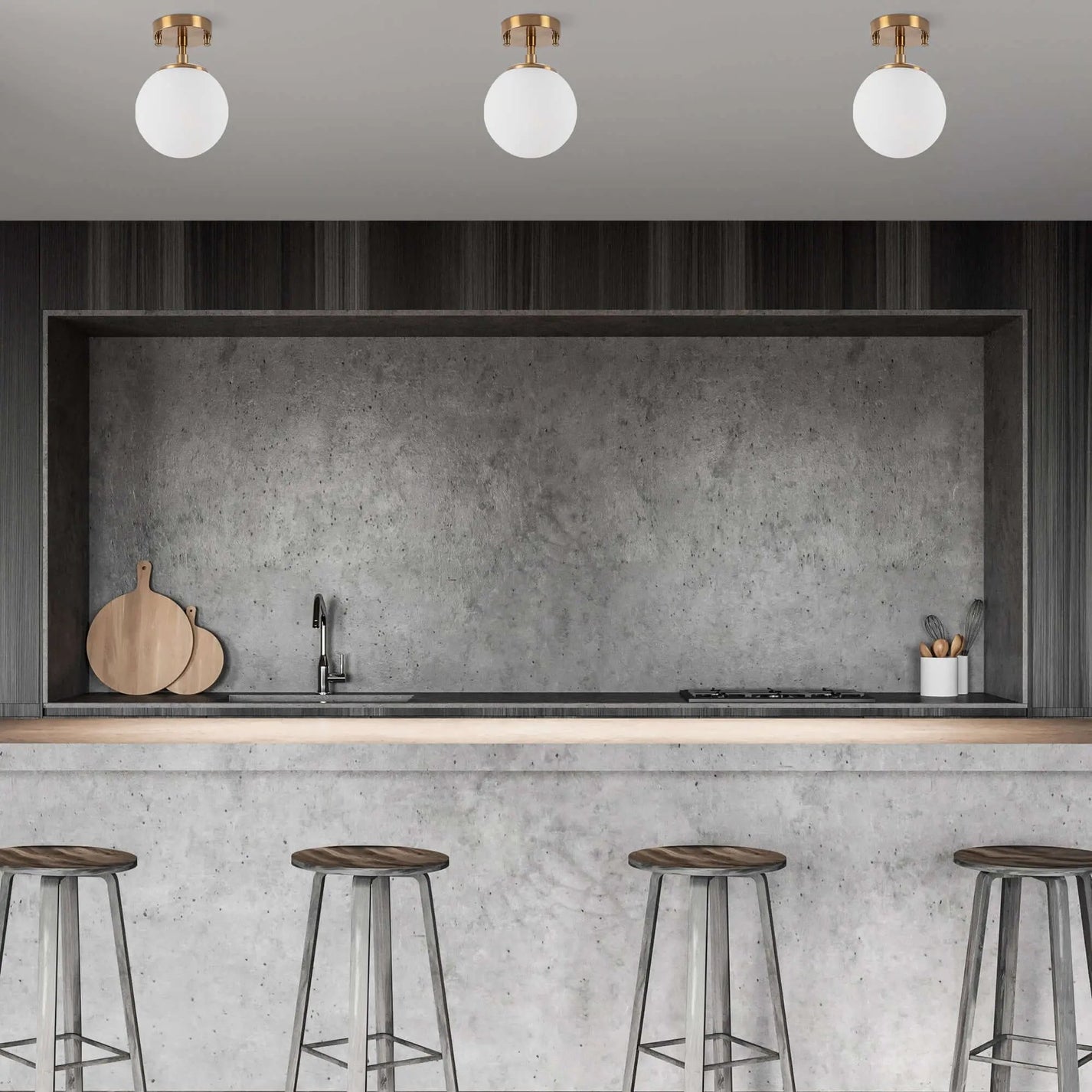 Frosted Sphere Ceiling Light – SwiftBeacon