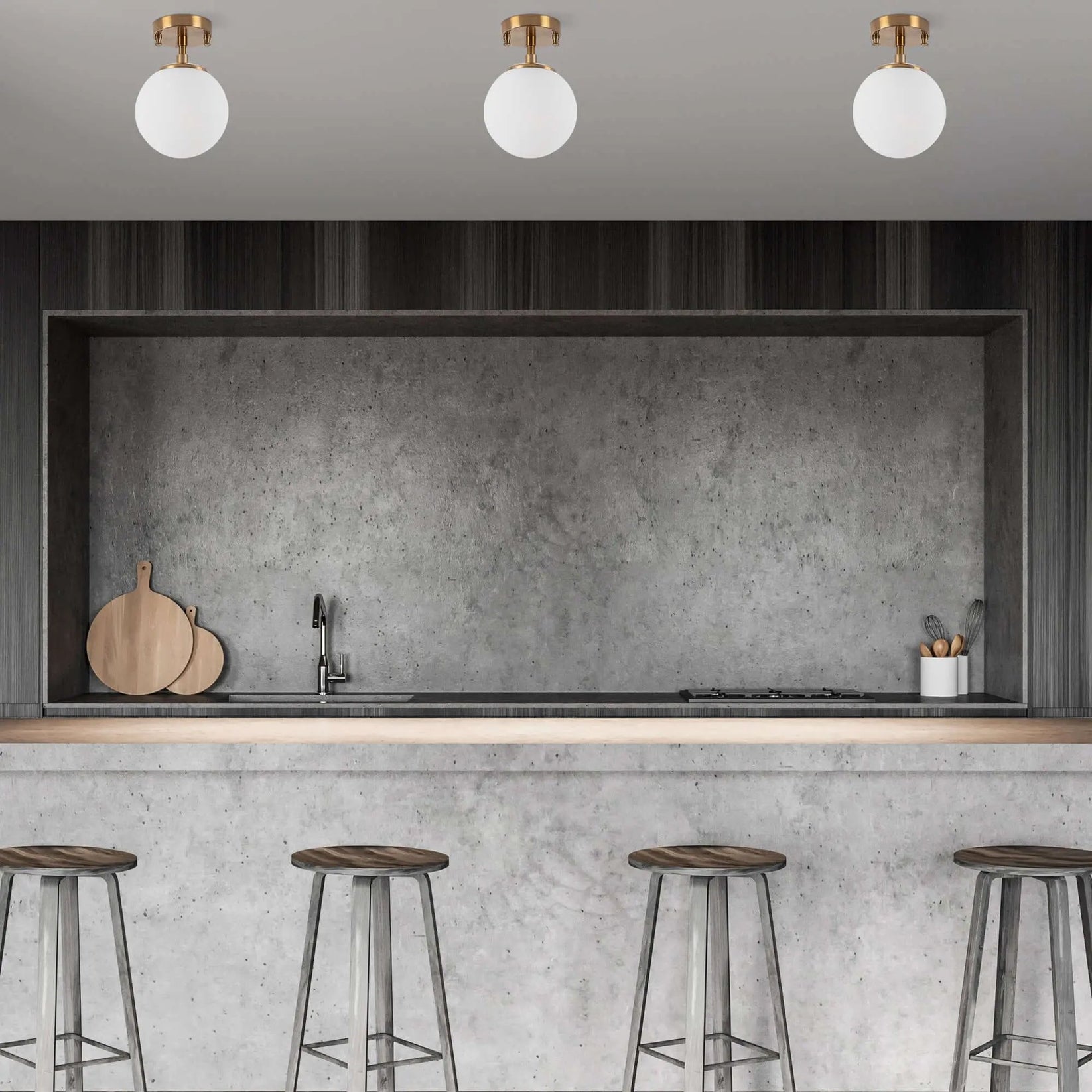 Frosted Sphere Ceiling Light – SwiftBeacon