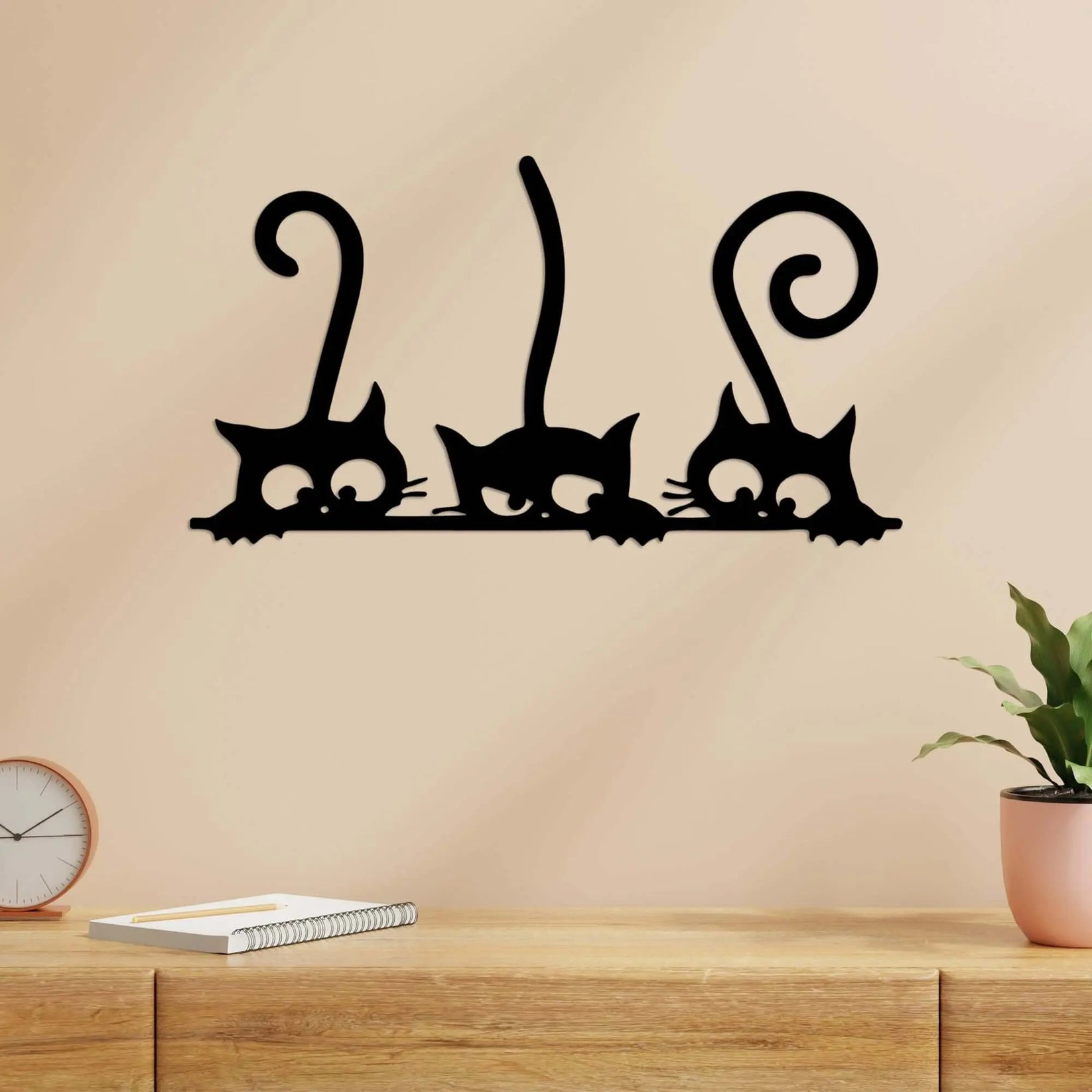 Peeking Purrs Wall Art – SwiftBeacon