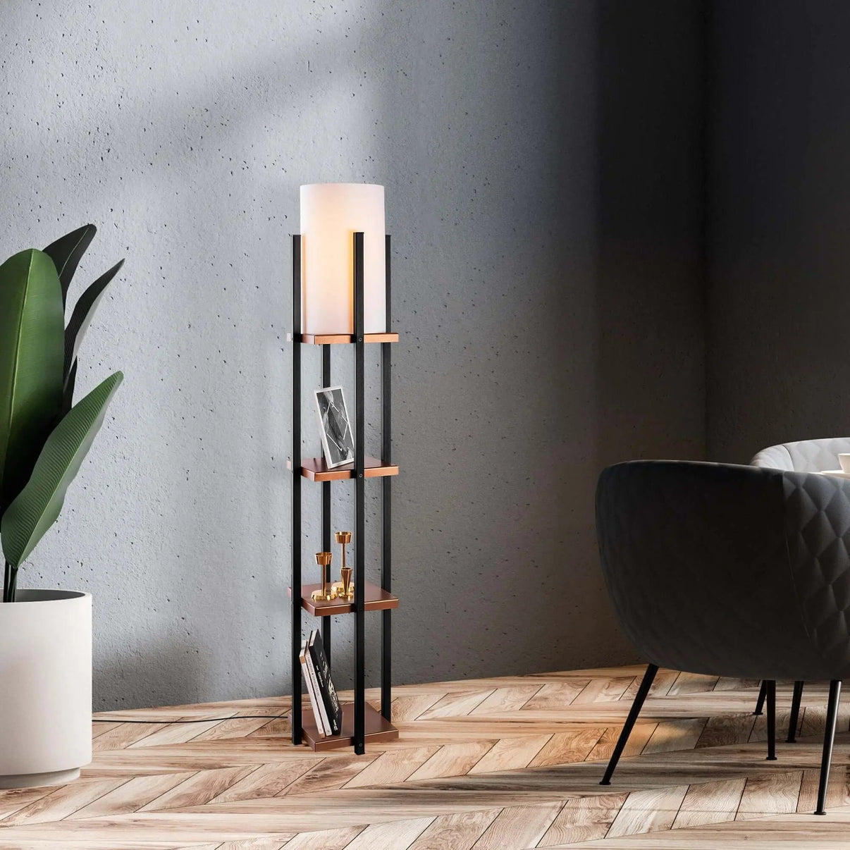 Tower Glow Shelf Floor Lamp – SwiftBeacon