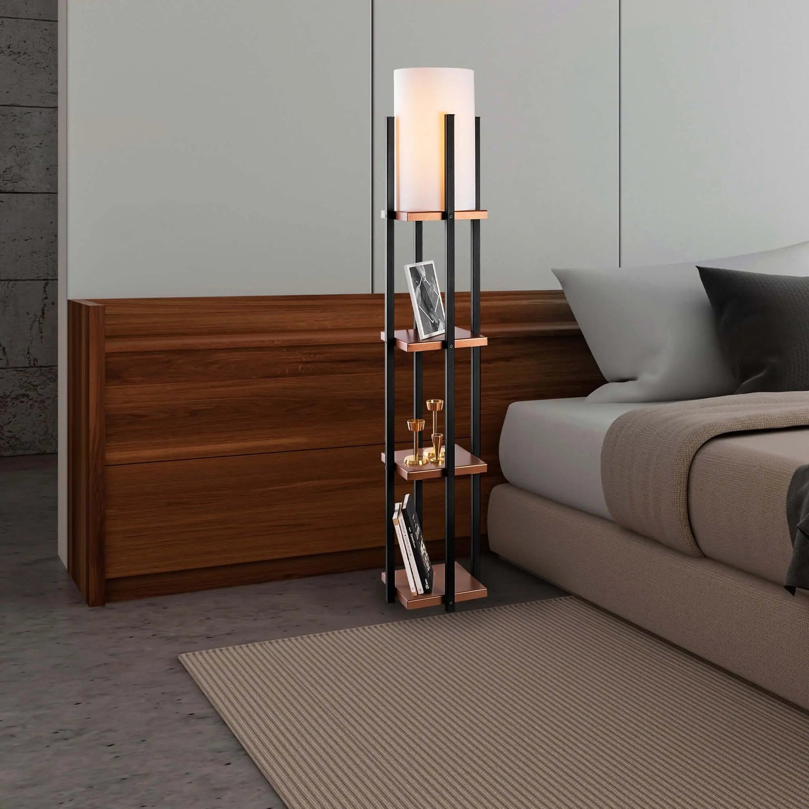 Tower Glow Shelf Floor Lamp – SwiftBeacon